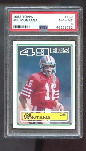 1983 Topps #169 Joe Montana San Francisco 49ers PSA 8 NM-MT Graded Football Card