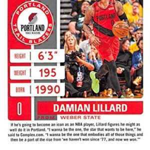 2019-20 Contenders NBA Season Ticket #20 Damian Lillard Portland Trail Blazers Official Panini Basketball Trading Card