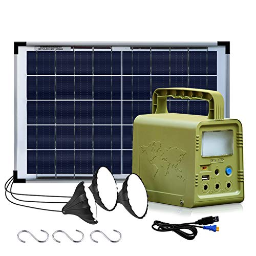 ECO-WORTHY 84Wh Portable Power Station, Solar Generator with 18W Solar Panel, Flashlights, Camp Lamps with Battery, USB DC Outlets, for Outdoor Camping, Home Emergency Power Supply, Hurricane, Fish