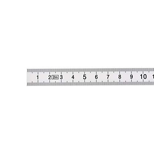 uxcell Folding Ruler 2 Meters 10 Fold Metric Measuring Tool ABS for Woodworking Engineer White