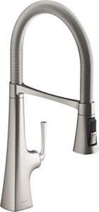 kohler k-22061-vs graze kitchen sink faucet, vibrant stainless