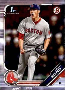 2019 bowman draft #bd-99 noah song rc rookie boston red sox mlb baseball trading card