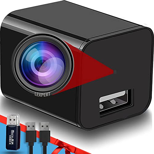 LEXPERT Spy Camera Charger - Hidden Camera - Premium Pack - HD 1080P - Best Mini Spy Camera - USB Charger Camera - Secret Camera - Nanny Cam - Small Cameras for Spying - Surveillance Camera Full HD