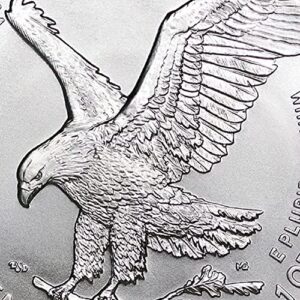 2023 Lot of (10) 1 oz American Eagle Silver Bullion Coins Brilliant Uncirculated in Original United States Tube and Certificates of Authenticity $1 BU