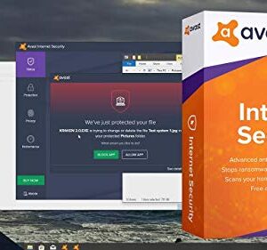 Avast Internet Security 2-Year | 1-PC | Electronic Delivery | Product Key & Download Link Sent Via Amazon Message Center | No CD or DVD will be sent by mail |