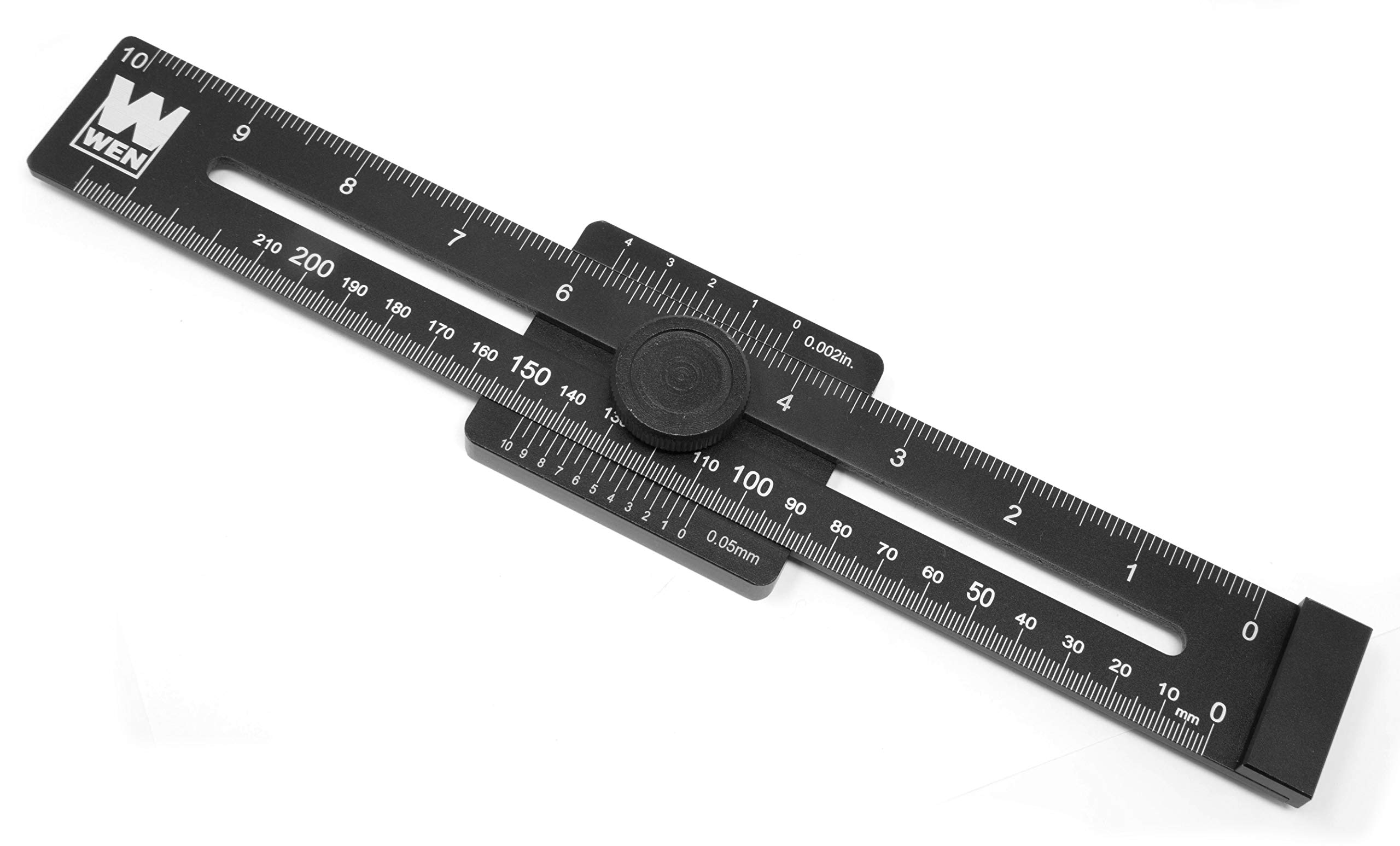 WEN ME251R 10-Inch Aluminum Offset Marking Gauge and Layout Tool with Laser-Etched Scale