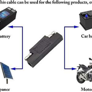 zdyCGTime 4Pack SAE Connector SAE Polarity Reverse Adapter 1.9"x0.28" Gender Charger, Solar Panel Battery Power Charger SAE Male to Male Plug Changer Adapter