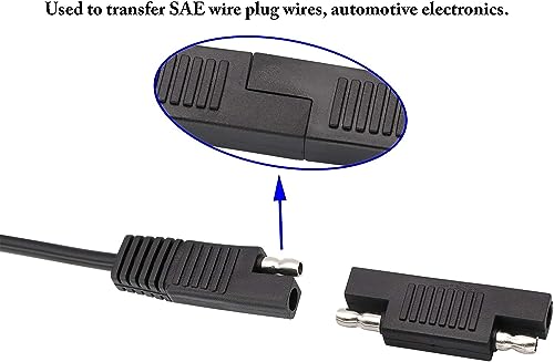 zdyCGTime 4Pack SAE Connector SAE Polarity Reverse Adapter 1.9"x0.28" Gender Charger, Solar Panel Battery Power Charger SAE Male to Male Plug Changer Adapter