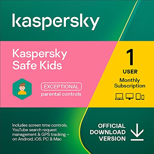 Kaspersky Safe Kids | 1 User Account | 1 Month | Amazon Subscription - Monthly Auto-Renewal