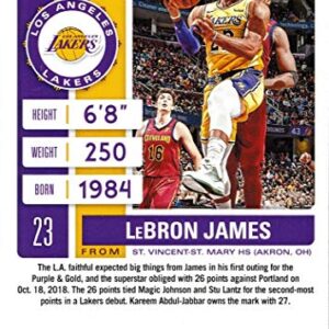 2019-20 Panini Contenders #70 Lebron James Los Angeles Lakers Basketball Card