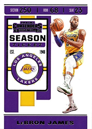 2019-20 Panini Contenders #70 Lebron James Los Angeles Lakers Basketball Card