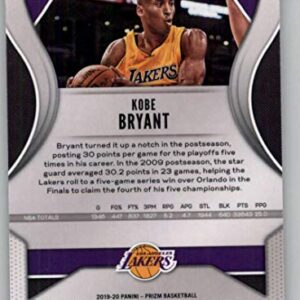 2019-20 Prizm NBA #8 Kobe Bryant Los Angeles Lakers Official Panini Basketball Trading Card