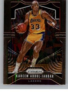 2019-20 prizm nba #20 kareem abdul-jabbar los angeles lakers official panini basketball trading card