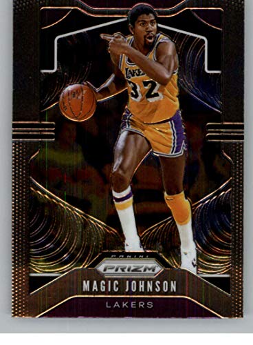 2019-20 Prizm NBA #25 Magic Johnson Los Angeles Lakers Official Panini Basketball Trading Card