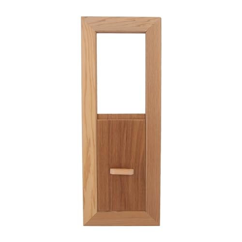 Fdit Cedar Sauna Gable Vent Kit Square Sauna Room Air Vent Grille Wooden Ventilation Louvers Sauna Room Ventilation Louvers Accessory for Sauna Room and Swimming Pool