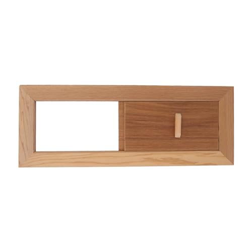 Fdit Cedar Sauna Gable Vent Kit Square Sauna Room Air Vent Grille Wooden Ventilation Louvers Sauna Room Ventilation Louvers Accessory for Sauna Room and Swimming Pool