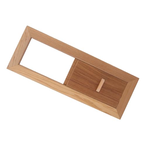 Fdit Cedar Sauna Gable Vent Kit Square Sauna Room Air Vent Grille Wooden Ventilation Louvers Sauna Room Ventilation Louvers Accessory for Sauna Room and Swimming Pool