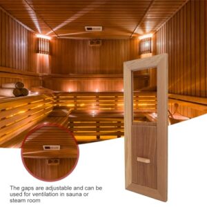 Fdit Cedar Sauna Gable Vent Kit Square Sauna Room Air Vent Grille Wooden Ventilation Louvers Sauna Room Ventilation Louvers Accessory for Sauna Room and Swimming Pool