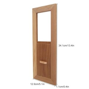 Fdit Cedar Sauna Gable Vent Kit Square Sauna Room Air Vent Grille Wooden Ventilation Louvers Sauna Room Ventilation Louvers Accessory for Sauna Room and Swimming Pool