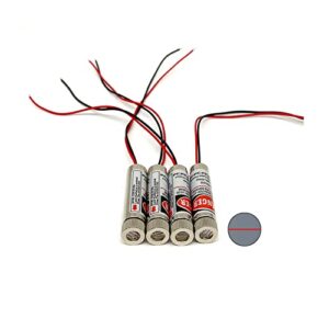 650nm red line laser module,industrial laser group module adjustable focal length line cross point (line-4pack)