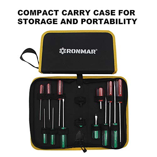 Screwdriver Sets RONMAR Magnetic Slotted Phillips Screwdriver Set 14 PCS Repair Home Improvement Craft