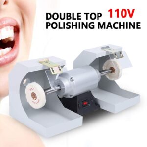 DONNGYZ Electric Lab Dual Polishing Machine Lathe Buffing Jewelry Grinder Suitable for Jewelry Polishing Casting 500W 3000RPM(US Stock)