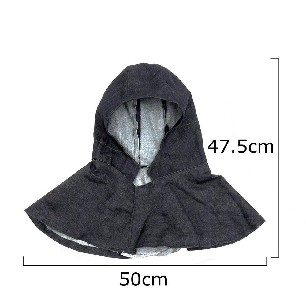 CHDHALTD Welding Hood Denim Fabric Welding Head Neck Shoulder Protective Hood Cap Practical Flame Welders Helmet