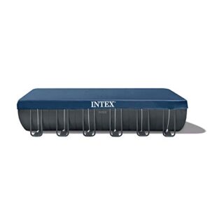 Intex 26363EH Ultra XTR 24ft x 12ft x 52in Frame Above Ground Rectangular Swimming Pool with Pump and Automatic Vacuum Cleaner with a 1.5-Inch Fitting