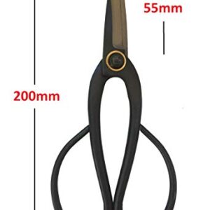 Garden Guru Professional Bonsai Scissors 200mm - Traditional Butterfly Bonsai Pruner Shear for Precise Trimming Pruning and Deadheading of Flowers Plants, Japanese Bonsai Garden Tools