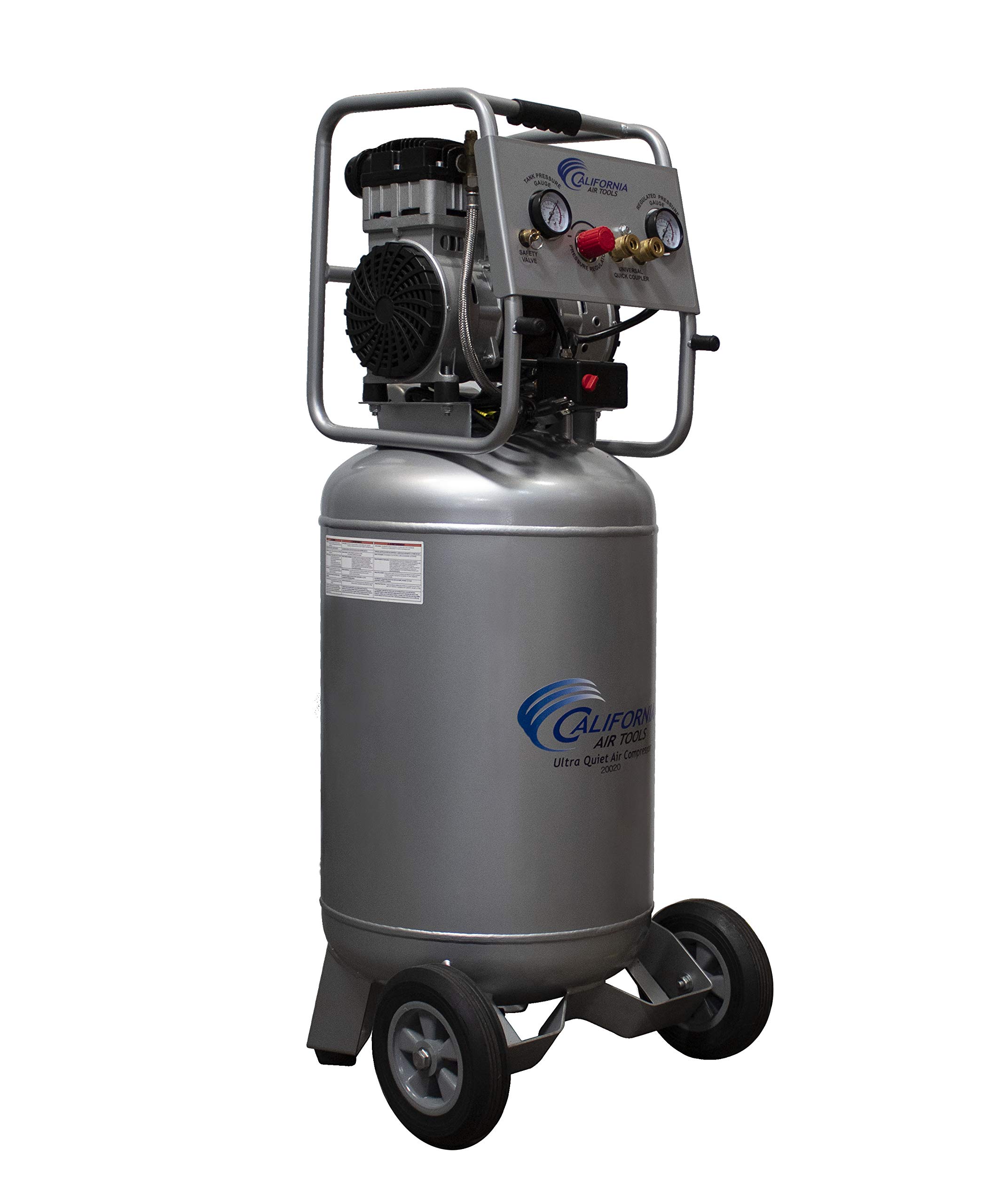 California Air Tools 20020 Ultra Quiet & Oil-Free Air Compressor 2.0 Hp, 20.0 Gal. Steel Tank Air Compressor