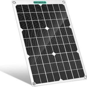 HIMINO 20W Solar Panel Kit with USB Output Ports, Portable Solar Charger for Car, RV, Boat, Cell Phone & More (20w)