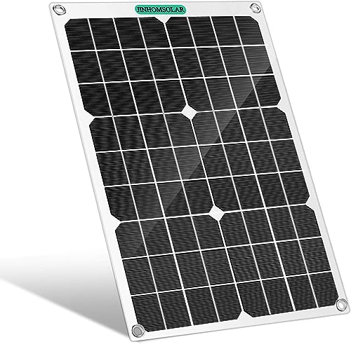 HIMINO 20W Solar Panel Kit with USB Output Ports, Portable Solar Charger for Car, RV, Boat, Cell Phone & More (20w)