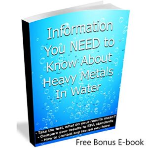 Heavy Metals Water Test Kit - Drinking Water Test Strips with eBook - Quick and Accurate Testing Kits for Drinking Water - Test Iron, Copper, Mercury, and Lead - 20 Test Strips by JNW Direct