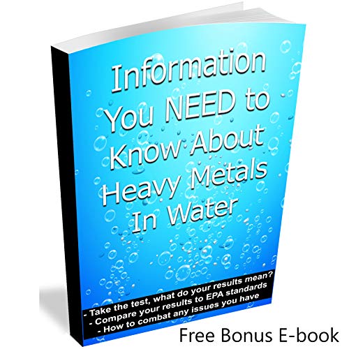 Heavy Metals Water Test Kit - Drinking Water Test Strips with eBook - Quick and Accurate Testing Kits for Drinking Water - Test Iron, Copper, Mercury, and Lead - 20 Test Strips by JNW Direct