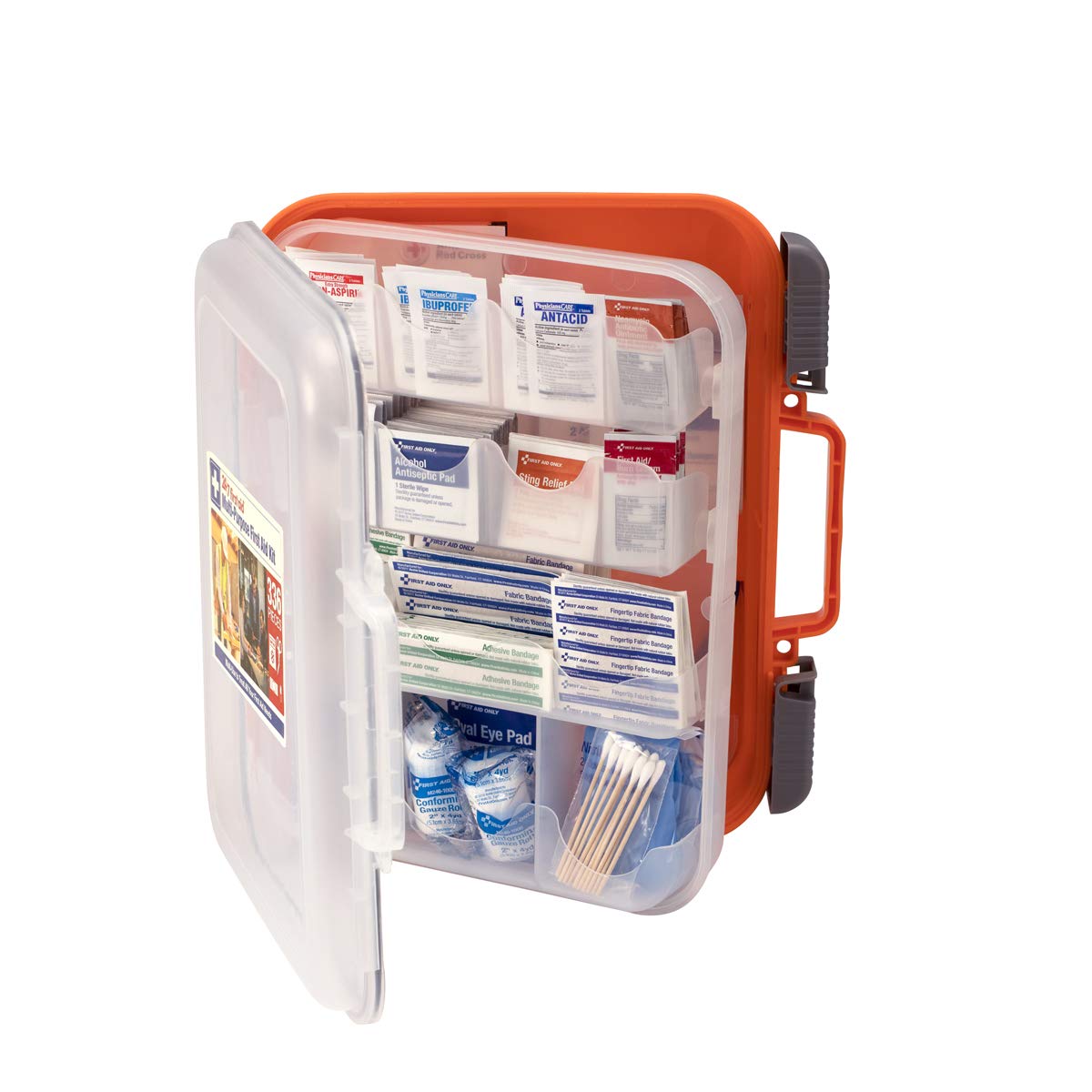 336 Piece First Aid Kit, Plastic Case