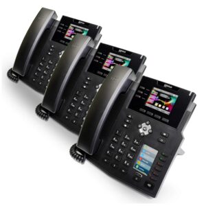 xblue cloud phone system bundle with (3) ip phones & (6) months of xblue cloud voip telephone service w/auto attendant, voicemail to email, cell phone & remote extensions, call queuing, call record