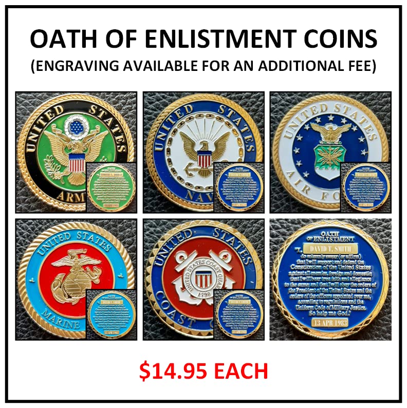 Junk and Disorderly, AZ US Army Oath of Enlistment Challenge Coin