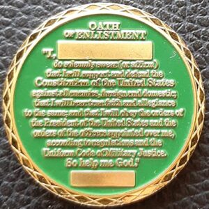 Junk and Disorderly, AZ US Army Oath of Enlistment Challenge Coin