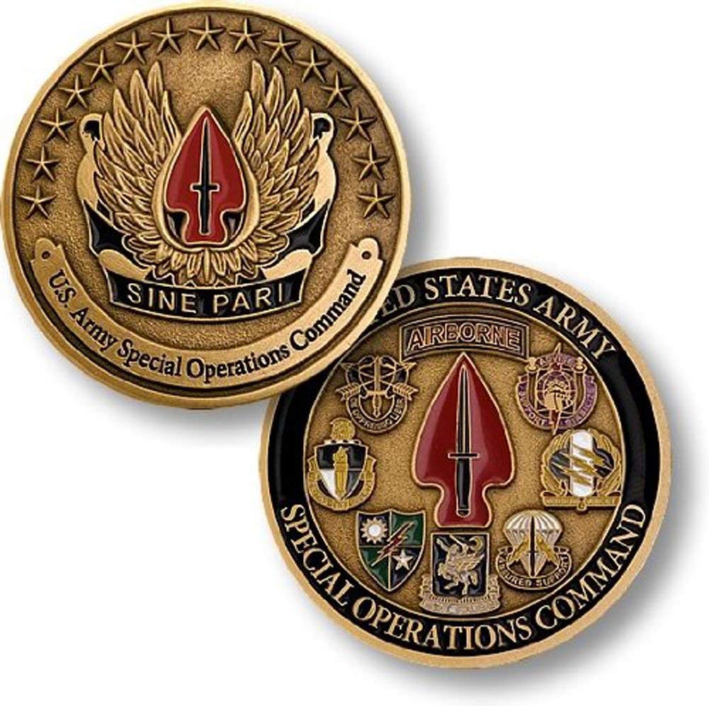 Junk and Disorderly, AZ US Army SOCOM Special Operations Command Special Forces Ranger Challenge Coin