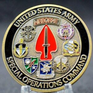 Junk and Disorderly, AZ US Army SOCOM Special Operations Command Special Forces Ranger Challenge Coin