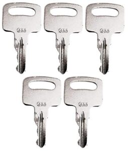 5 pack keys for genie, skyjack, snorkel, terex, vermeer, upright lifts 104466, 455 (5)