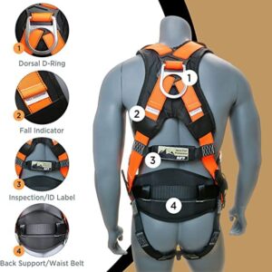 AFP Demon Fall Protection Comfortable Safety Harness (OSHA/ANSI PPE)