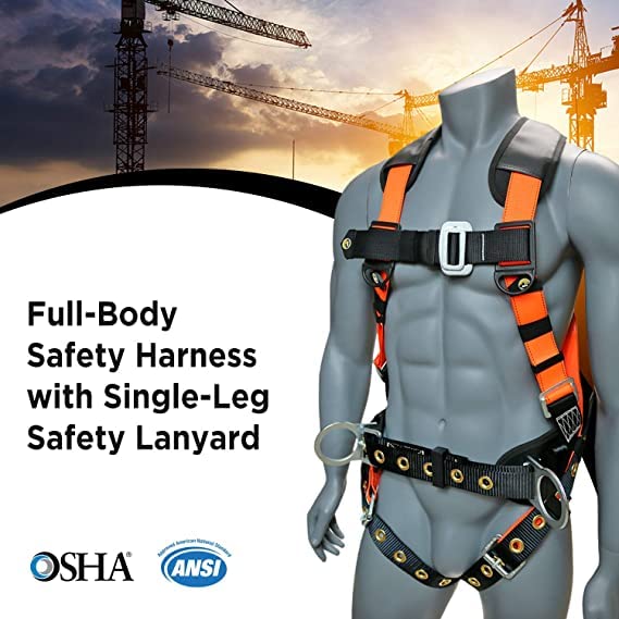 AFP Demon Fall Protection Comfortable Safety Harness (OSHA/ANSI PPE)