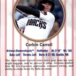 2019 Bowman's Best 1999 Franchise Favorites #99FF-CC Corbin Carroll Arizona Diamondbacks RC Rookie MLB Baseball Trading Card