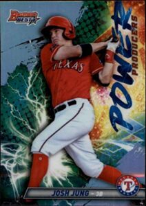 2019 bowman's best power producers refractor #pp-jj josh jung texas rangers rc rookie mlb baseball trading card