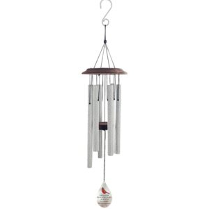 Memorial Cardinal Wind Chime Gift Large 34 inch Deep Tone Gifts After the Loss of a Loved One for Outdoor Porch Patio Windchimes or Memorial Gardens