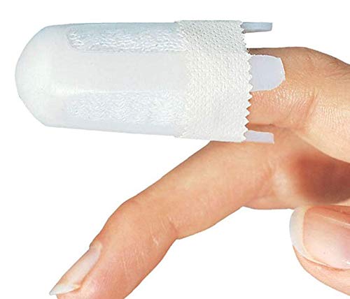 Dukal Finger Guards. Pack of 12 Plastic Finger Guards for Professionals and Patients. Assorted Sizes. for Fingers and Toes. Full Length. Disposable Medical Supplies.