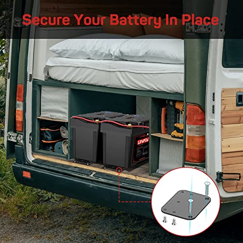 DR.PREPARE 12V 100Ah LiFePO4 Battery with Hub, 1280Wh Portable Power Station Solar Powered Battery, Battery Backup Power Supply for Home, CPAP, Outdoor RV, Off Grid Applications, POWERMAX