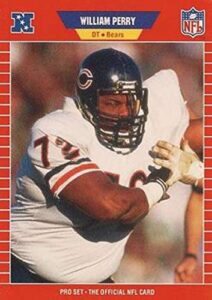 1989 pro set football #445 william perry chicago bears the official card of the nfl