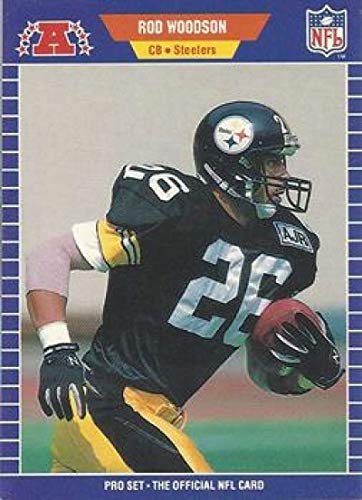 1989 Pro Set Football #354 Rod Woodson RC Rookie Card Pittsburgh Steelers The Official Card of the NFL